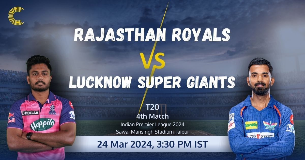 RR vs LSG Match Prediction | 4th Match at Jaipur | 24 Mar 2024